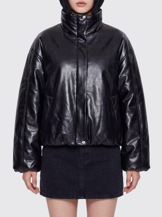 Anine Bing Blouson bomber Cyrus en cuir r&eacute;g&eacute;n&eacute;r&eacute; avec une coupe d&eacute;contract&eacute;e