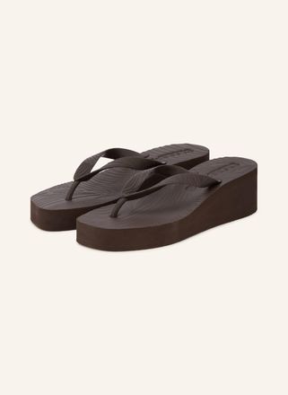 Sleepers Sleepers Zehentrenner High Platform braun