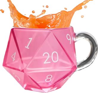 Generic Kaffeetasse,Polyedrische W&uuml;rfel Getr&auml;nkebeh&auml;lter, Spiel Tassen | F&uuml;r Morgen Routine Pausen Hausdekoration Jahreszeit Feiern Arbeitsplatz Entspannung M