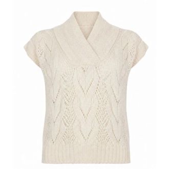 D.exterior Damen, Strickwaren, Wei&szlig;, MGr&ouml;&szlig;e