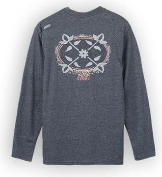 Oxbow Tee-shirt manches longues jasp&eacute; FILLED Hiver 2025 Manches longues, Col rond, Motif sur le dos