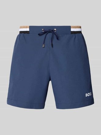 HUGO BOSS Badeshorts mit Label-Schriftzug Modell ATOLL