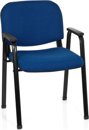hjh OFFICE Chaise visiteur / Chaise XT 650 noir/bleu hjh OFFICE