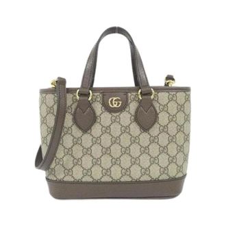 Gucci Sac &agrave; main vintage Pre-owned en toile GG Supreme - Femme - Pre-owned - Beige - Taille: ONE Size