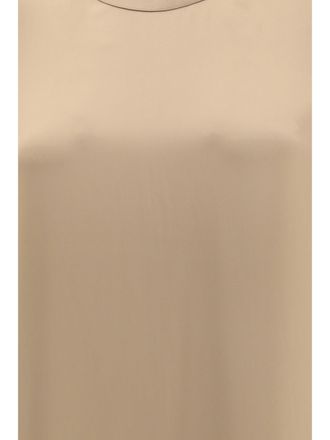 Toteme Womens Dress, Satin, Latte Viscose
