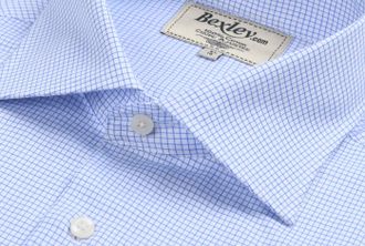 Bexley Salvatore - Chemise homme blanc et bleu