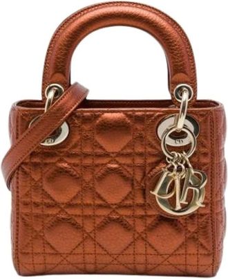 Dior Pre-owned Lady Dior - Femme - Pre-owned - Brun - Taille: ONE Size
