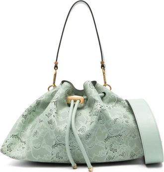 Jimmy Choo London Femme, Sacs, Vert, Taille: ONE Size Bon Bon Bucket Bag