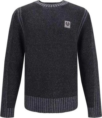 Belstaff Homme, Pulls, Gris, Taille: L Pull en Tricot Élégant pour Homme