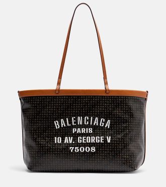 Balenciaga Tote Bag Snob Medium aus Canvas mit Leder