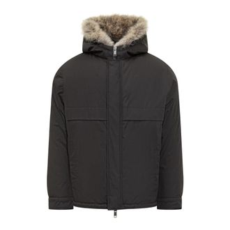 Yves Salomon Parka mit Pelzkapuze - - Jackets - Herren - Schwarzk - M