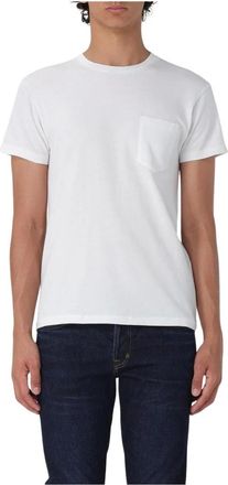 Tom Ford Homme, Tops, Blanc, Taille: M Essential Pocket Tee