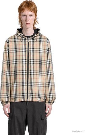 Burberry Reversible Check Nylon Windbreaker