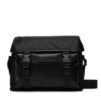 Tommy Hilfiger Umh&auml;ngetasche Tommy Hilfiger Th Nylon Jacquard Satchel AM0AM14404 Schwarz