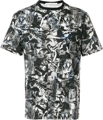 Golden Goose printed fitted T-shirt - Noir