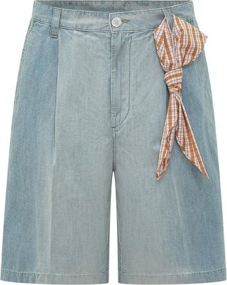 Marni Homme, Shorts, Bleu, Taille: W33 Shorts Bermuda Pliss&eacute;s
