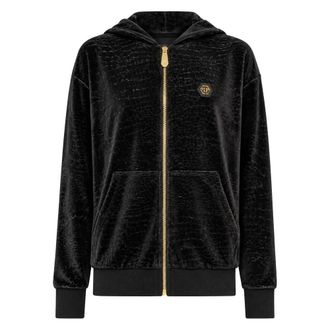 Philipp Plein Hoodie Sweatjacke Cocco - - Sweatshirts & Hoodies - Damen - Schwarzk - 2XL