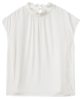 Benetton Damen Bluse 53a0dq075 Hemd, Creme 0Z3, Medium