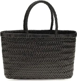 Dragon Diffusion Panier en cuir tress&eacute; - Femme - Sacs - Noir - Taille: ONE Size