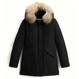 Woolrich Femme, Manteaux, Noir, Taille: 40 FR Parka à Capuche Arctic Racoon