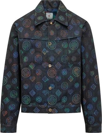 Casablanca Printed Heatmap Denim Jacket