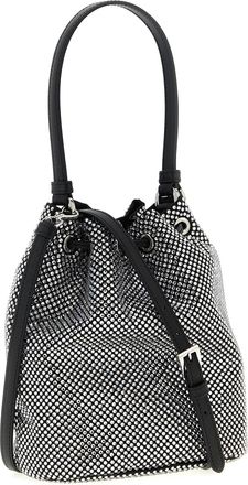 Prada Satin Bucket Bag - Gray