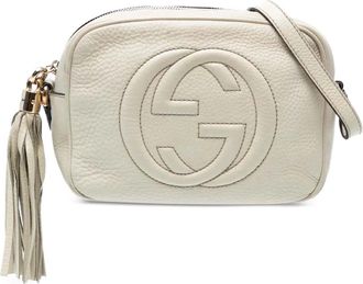 Gucci sac à bandoulière Soho Disco en cuir (2016-2025) - Blanc