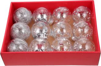 Exceart LED Weihnachtskugeln Set Christbaumkugeln beleuchtet Weihnachtsbaumkugeln mit LED Licht Deko Stern Kugel Lampe Bruchsicher Baumschmuck Weihnachtshänge