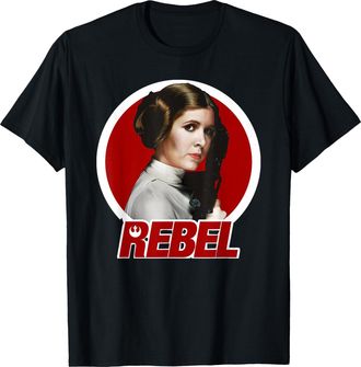 Star Wars Princess Leia Original REBEL Badge Graphic T-Shirt T-Shirt