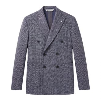 Manuel Ritz Giacca - - Jackets - Herren - Blau - S