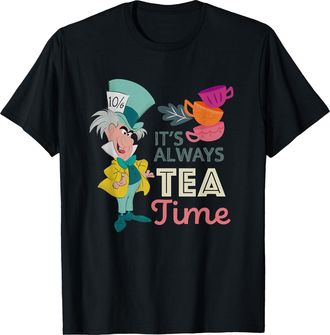 Disney Alice in Wonderland Mad Hatter Its Always Tea Time T-Shirt