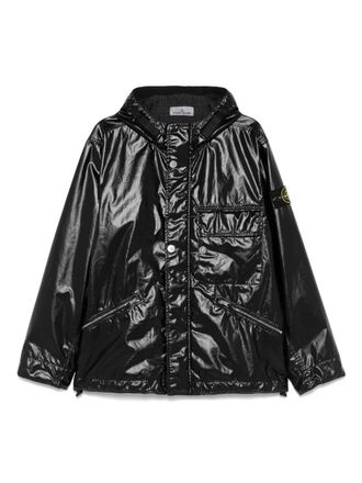 Stone Island veste Mussola Gommata - Noir