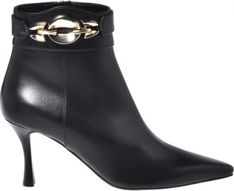 Baldinini Femme, Chaussures, Noir, Taille: 38 1/2 EU Bottine en cuir