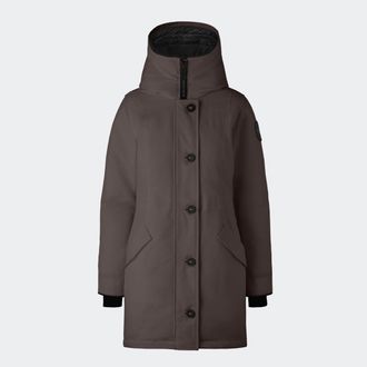 Canada Goose Rossclair Parka mit Black Label (Weiblich, Coastal Grey, XS)