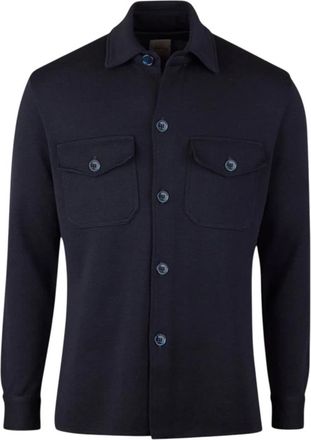 Stenstr&ouml;ms Homme, Chemises, Bleu, Taille: L Milano Overshirt Merino