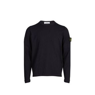 Stone Island Pull &agrave; col rond en coton m&eacute;lang&eacute;
