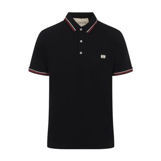 Valentino Polo Shirt - - Tops - Herren - Schwarzk - L