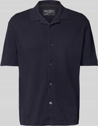 Marc O'Polo Regular Fit Poloshirt aus Baumwoll-Leinen-Mix