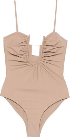 CHRISTOPHER ESBER Femme, Maillots de bain, Brun, Taille: 34 FR Arced Ruched One Piece
