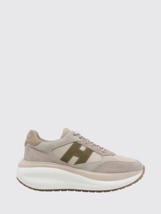 Hogan Baskets Maxi I Active en cuir et daim avec semelle chunky