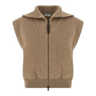 Brunello Cucinelli Damen, Strickwaren, Beige, XSGr&ouml;&szlig;e