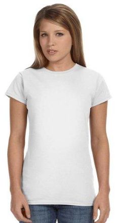 Gildan T-shirt &agrave; manches courtes - Femme (M) (Blanc)