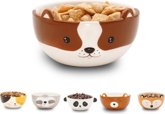 Winkee H&uuml;ndchen M&uuml;slischale Bino I S&uuml;&szlig;e kleine Sch&uuml;ssel aus Keramik mit Hund-&Ouml;hrchen I Hunde Geschenk aus Steingut