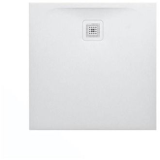 Laufen Passion Duschwanne aus Marbond 100 x 100 x 3,3cm,Ablauf Seitl.,wei&szlig; - Laufen