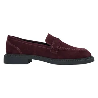 Estro & Luminara Femme, Chaussures, Rouge, Taille: 41 EU Mocassins italiens en velours premium