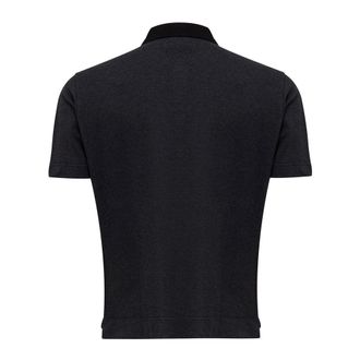 Fendi Mens Black Cotton Polo Shirt