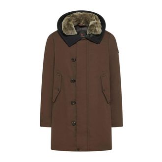Peuterey Kasa KI 04 Fur - Homme - Manteaux - Brun - Taille: S