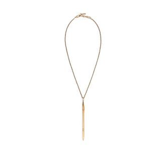 Moschino Feather Pendant Necklace - - Accessories - Damen - Gelb - ONE SIZE