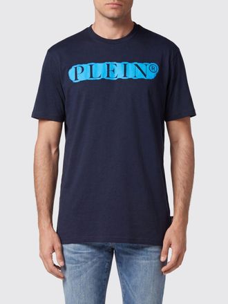 Philipp Plein T-shirt &agrave; col rond en coton avec logo lettrage contrastant imprim&eacute;