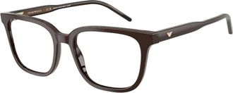 Emporio Armani Homme, Accessoires, Brun, Taille: 54 MM Optical Frame
